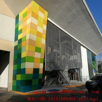oem aluminum decorative expandable sheet metal architectural mesh