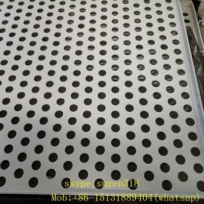 aluminum powder coating white perforated metal sheet panels for walls