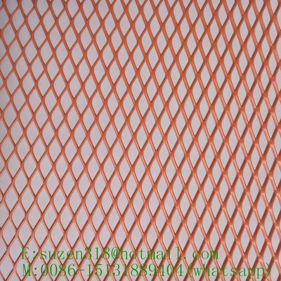 powder coated aluminum expanded metal for interior ceiling design