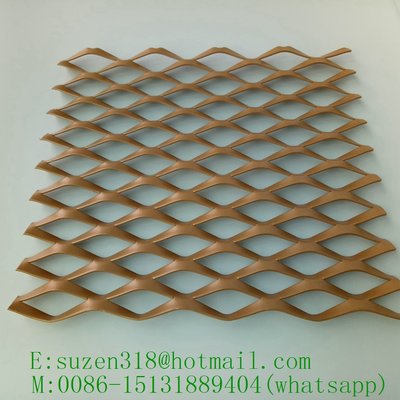 factory price powder coated expanded aluminium wall cladding mesh