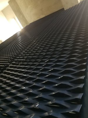 aluminium perforated round hole facade and ceiling panel  screen