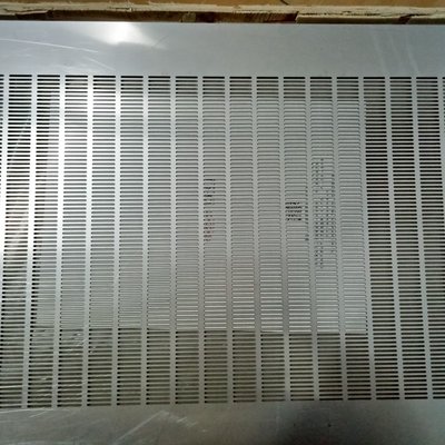 oval hole perforated aluminum metal sheet pattern / slotted hole type