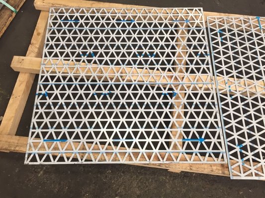 folded square perforated metal sheet fence  / perfoated metal fence