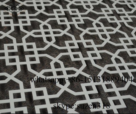 privacy garden powder coating room divider laser cut screens