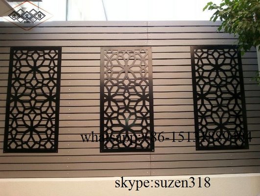 privacy garden powder coating room divider laser cut screens