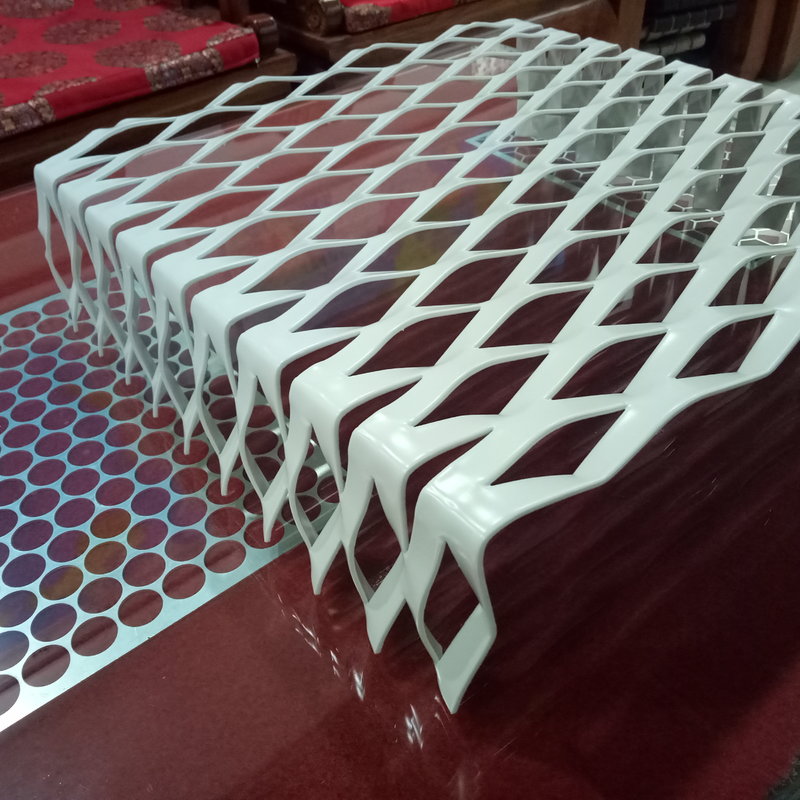 aluminum expanded metal mesh for wall decoration   indoor decorative mesh