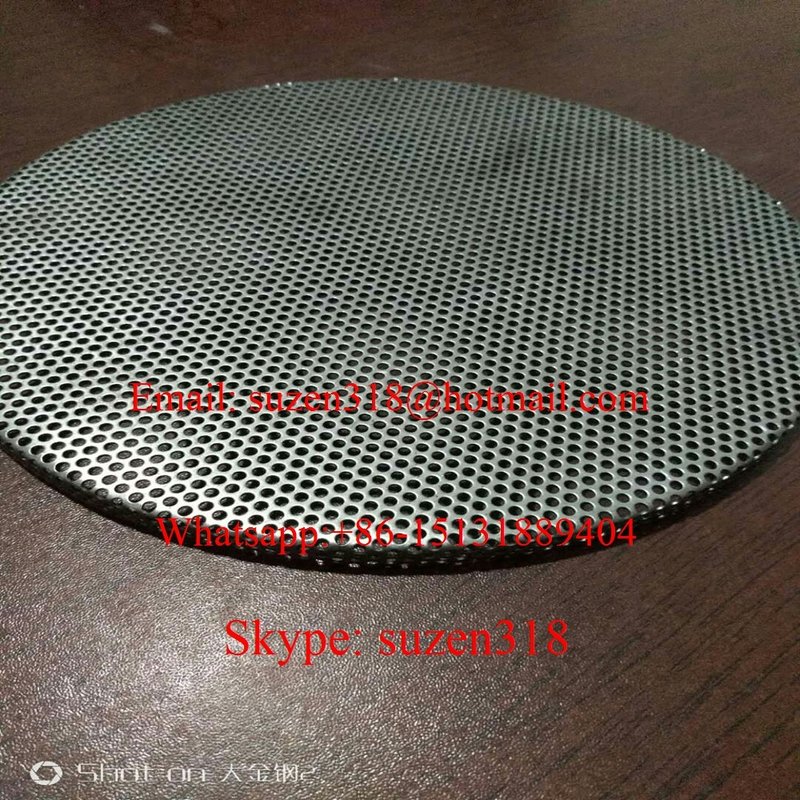 micro hole perforated mesh screen for speaker mesh / round hole speaker mesh