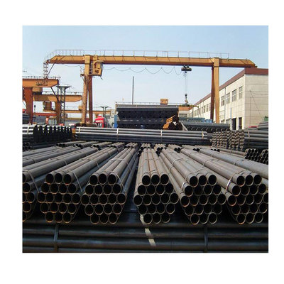 Black Industrial Pipes And Tubes / High Strength Metal ERW Steel Pipe/Sch80 Welded Steel Pipe Thickness 3.9mm API 5L GRB
