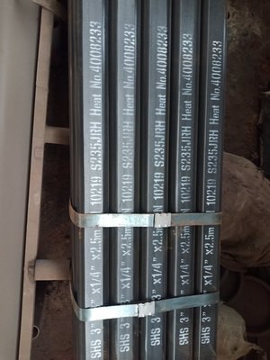 MS galvanized steel pipe/ galvanized hollow section/EN10219 S355JR steel tube for construction/50x50 Hollow Section