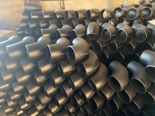 A234 WPB 90 degree long radius carbon steel pipe fittings elbow/304 316L 2205 Stainless steel pipe fittings elbow tee