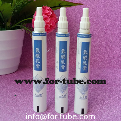 Collapsible Aluminum Pharmaceutical Tubes with Extend Nozzle for Eye Ointment