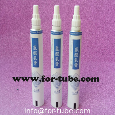 Collapsible Aluminum Pharmaceutical Tubes with Extend Nozzle for Eye Ointment