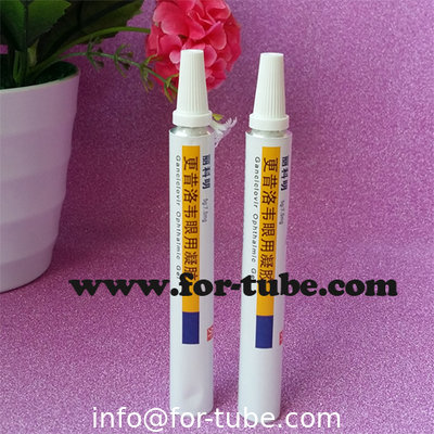 Collapsible Aluminum Pharmaceutical Tubes with Long Nozzle for Eye Ointment