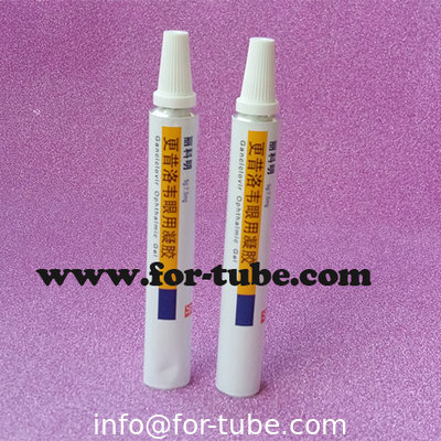 Collapsible Aluminum Pharmaceutical Tubes with Long Nozzle for Eye Ointment