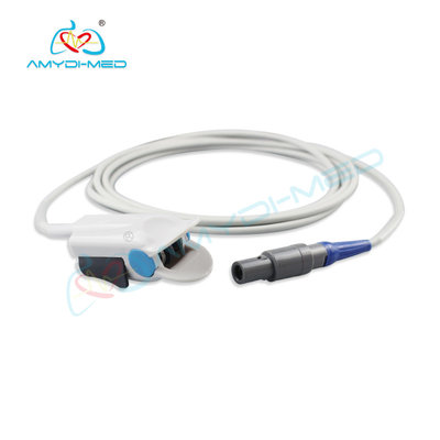 Reusable Mindray 9000 Original PM-6201 6 pin Adult finger clip Spo2 Sensor