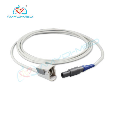 Reusable Mindray 9000 Original PM-6201 6 pin Adult finger clip Spo2 Sensor