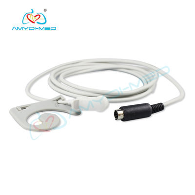 Schiller 7pin adult ear clip spo2 sensor, 3m,TPU cable