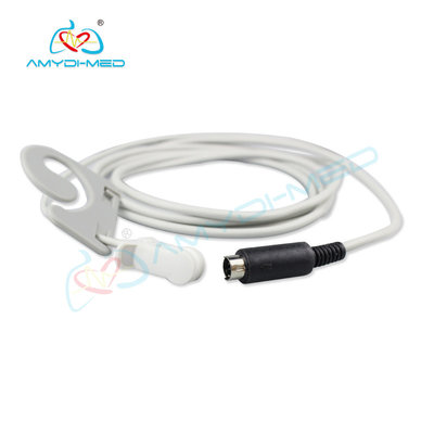 Schiller 7pin adult ear clip spo2 sensor, 3m,TPU cable