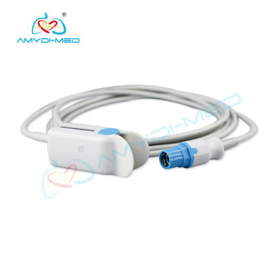 Hot sale adult finger clip SpO2 sensor for Drager with 7pin, 10ft cable
