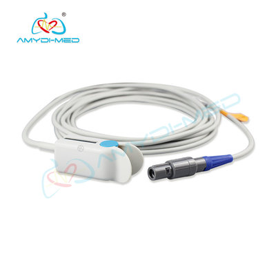 Reusable Mindray 9000 Original PM-6201 6 pin Adult finger clip Spo2 Sensor