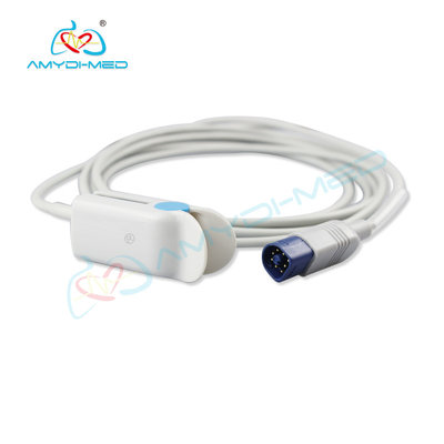 Reusable semicircle 8 pin spo2 sensor for neonate silicone wrap pulse oxygen spo2 probe