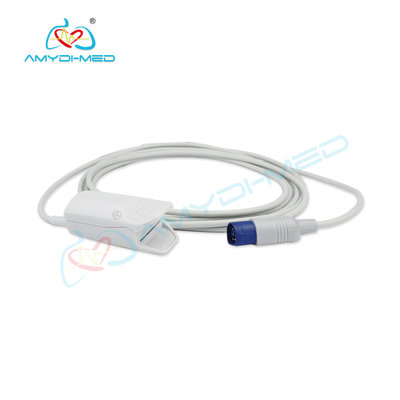 Reusable semicircle 8 pin spo2 sensor for neonate silicone wrap pulse oxygen spo2 probe