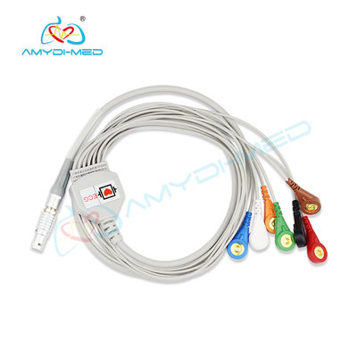Biomedical 7 leads ekg cable with leads ,ecg cable for patient monitor