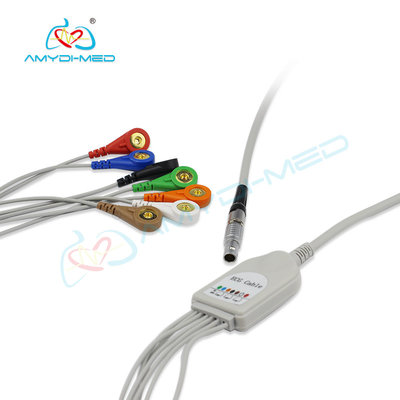 Biomedical 7 leads ekg cable with leads ,ecg cable for patient monitor