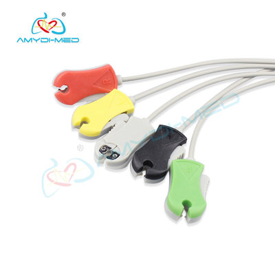 ECG cable with 5 clip lead wires for FUKUDA DENSHI Expert DS5400 patient monitor