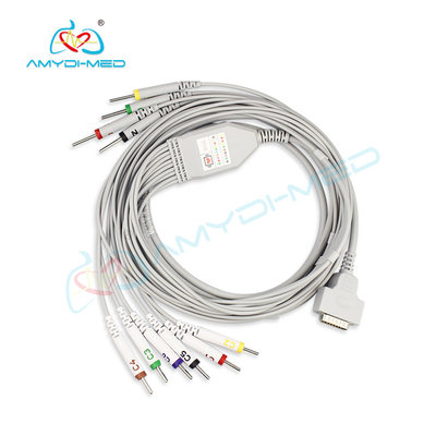 FUKUDA DENSHI DB15P ekg cable with leads ,ecg cable for patient monitor