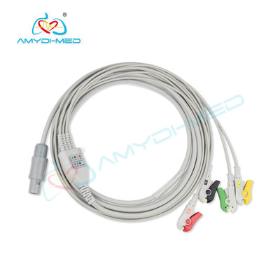 4 leads oem ecg cables/ medical equipment/clip ekg cable