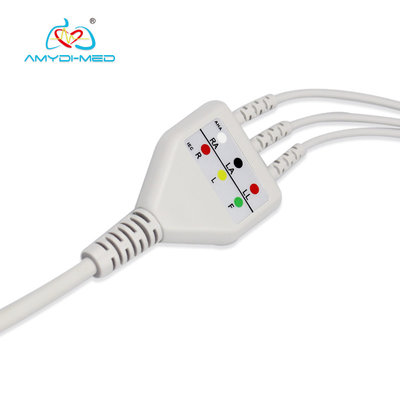 4 leads oem ecg cables/ medical equipment/clip ekg cable