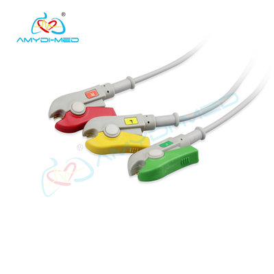 4 leads oem ecg cables/ medical equipment/clip ekg cable