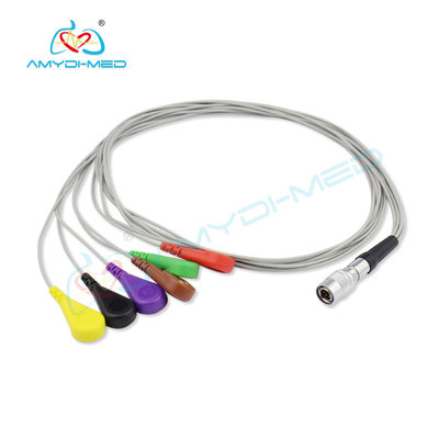 Shenzhen One-piece series Holter Recorder ECG Patient Cable withe 4/6 leads