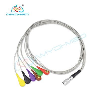 Shenzhen One-piece series Holter Recorder ECG Patient Cable withe 4/6 leads