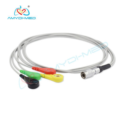 Shenzhen One-piece series Holter Recorder ECG Patient Cable withe 4/6 leads