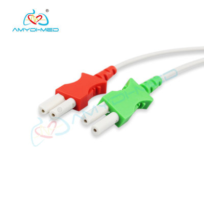 Medical cable , 5 Leads snap clip ECG cable, holter ecg cable