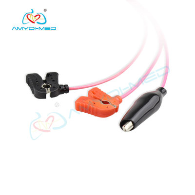 Lemo ecg cable AHA ECG 3 Lead clip wires,tpu medical ecg cable
