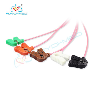 Wholesale Medical Supplies,OEM PPG 5 Leads clip holter ECG cable,IEC AHA SNAP/CLIP