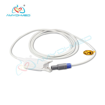 Reusable digital MINDRAY 6pin neonate silicone wrap ADULT spo2 sensor/probe, medical SPO2 SENSORTPU cable