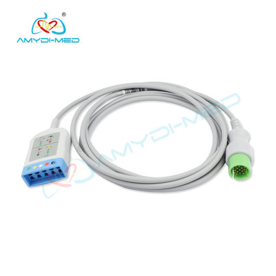Space labs Ecg trunk cable leads ekg cable with leads ,ecg cable for patient monitor,holter ECG cable with leadwire