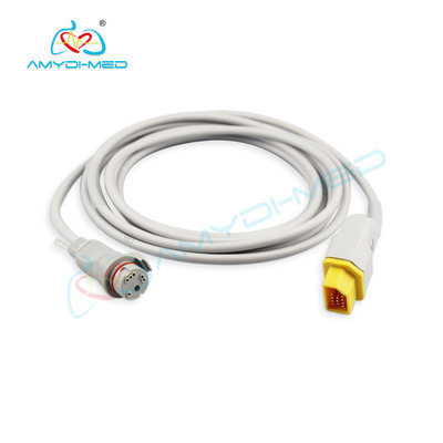 Compatible NIHON KONDEN IBP cable invasive blood pressure cable for MAXXIM transducer
