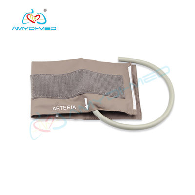 High quality Reusable adult NIBP singel tube NIBP cuff, medical nibp,coffe