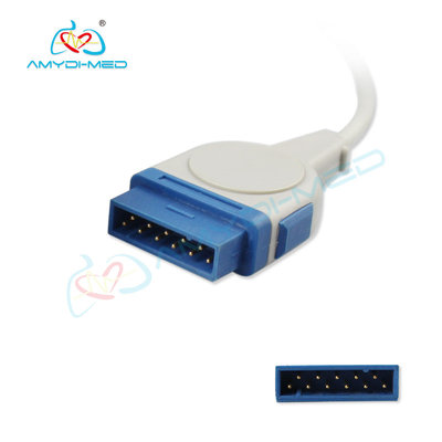 Reusable digital GE-OHMEDA 11pin ADULT spo2 sensor/probe, medical SPO2 SENSOR TPU cableISO 13485 Approved Adult Finger