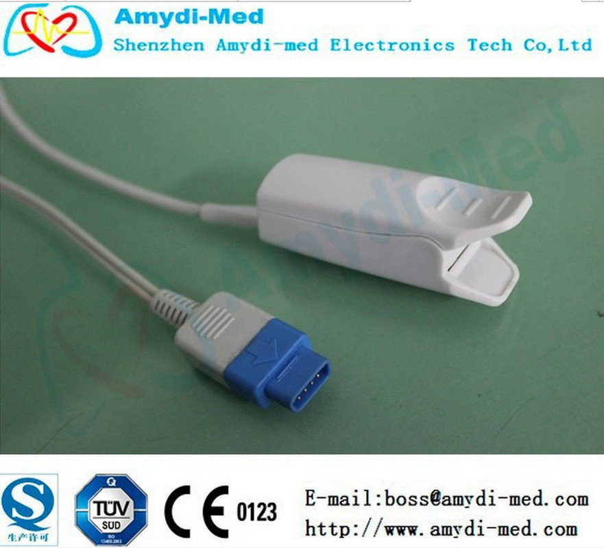Factory supply GE Trusignal TS-F-D finger clip spo2 sensor ,TPU,1M