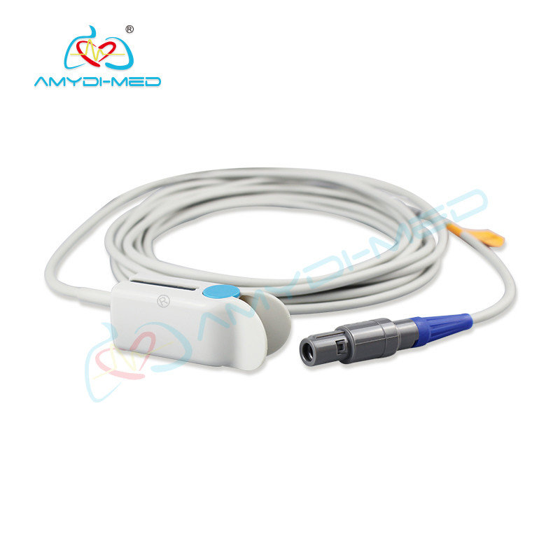 Reusable Mindray 9000 Original PM-6201 6 pin Adult finger clip Spo2 Sensor