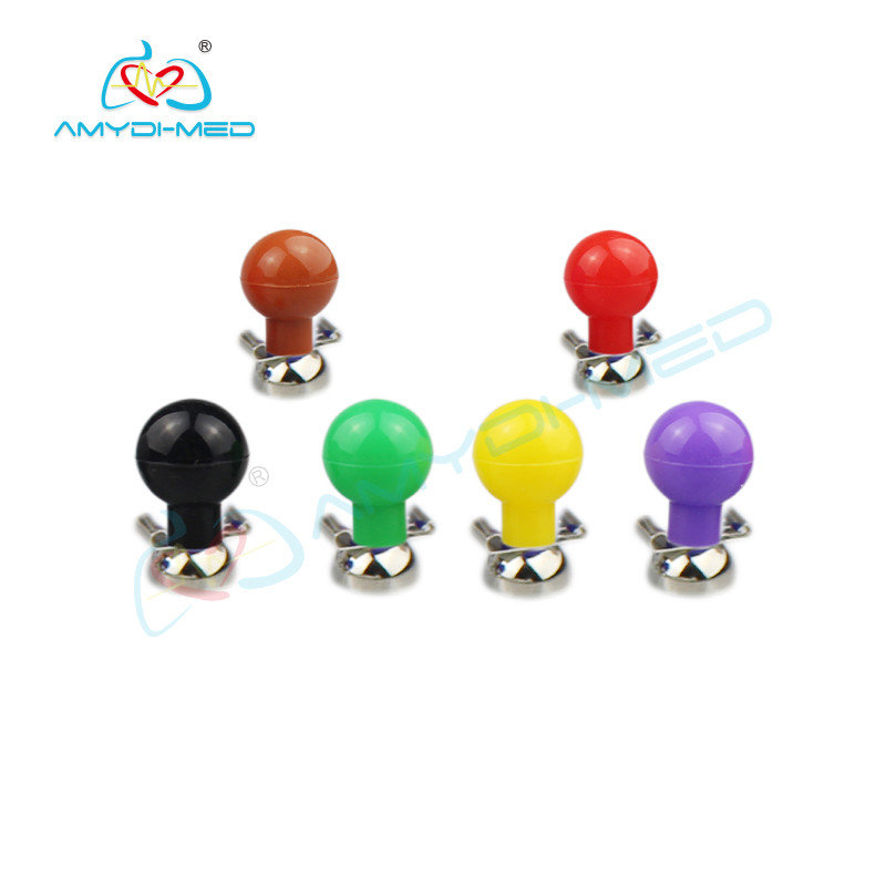 Reusable Multi-function Colorful Suction electrodes(1 set=6pcs),Chest Suction wireless ecg electrodes for adult/children
