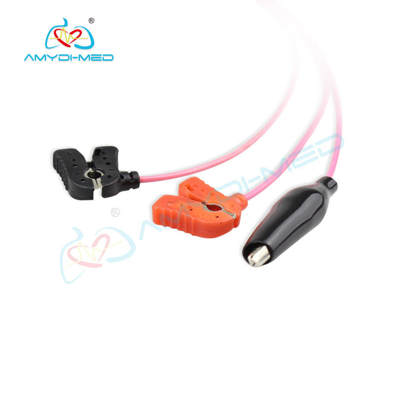 Lemo ecg cable AHA ECG 3 Lead clip wires,tpu medical ecg cable