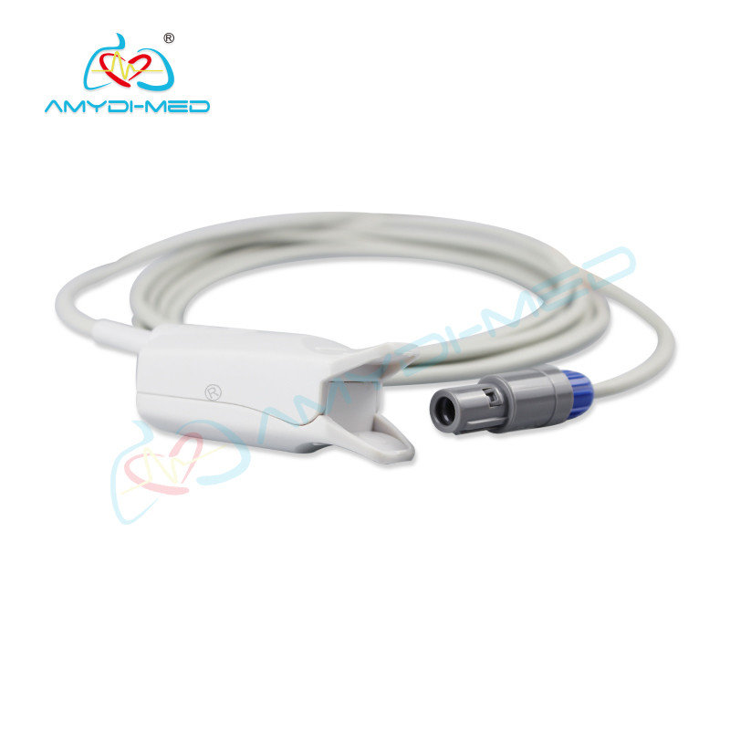 Reusable digital MINDRAY 6pin neonate silicone wrap ADULT spo2 sensor/probe, medical SPO2 SENSORTPU cable