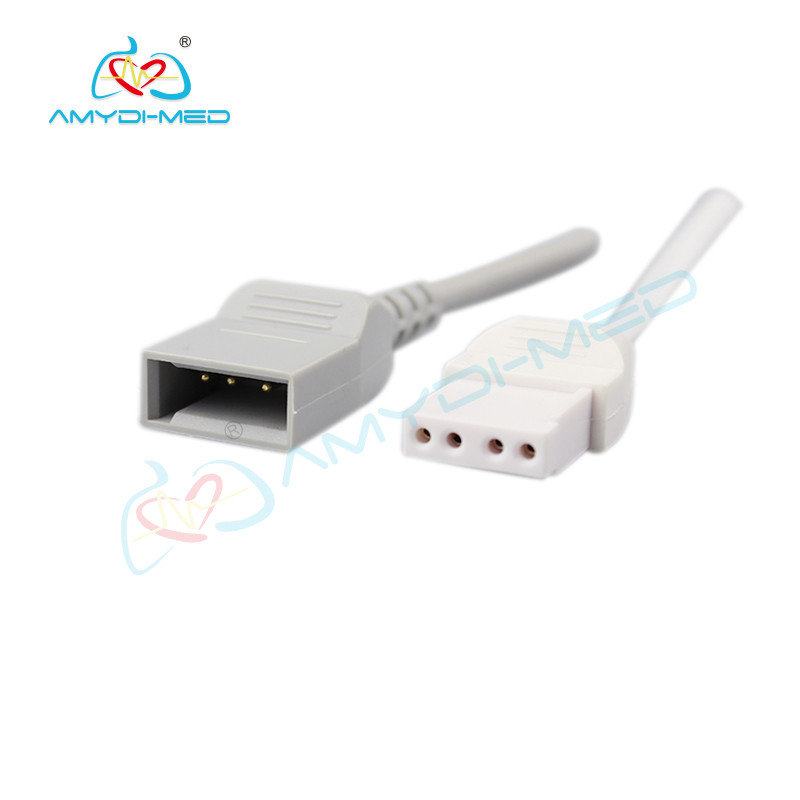 UTAH4P Catapter ekg cable ,ecg cable for patient monitor,IBP Cable And Pressure Transducers Connector